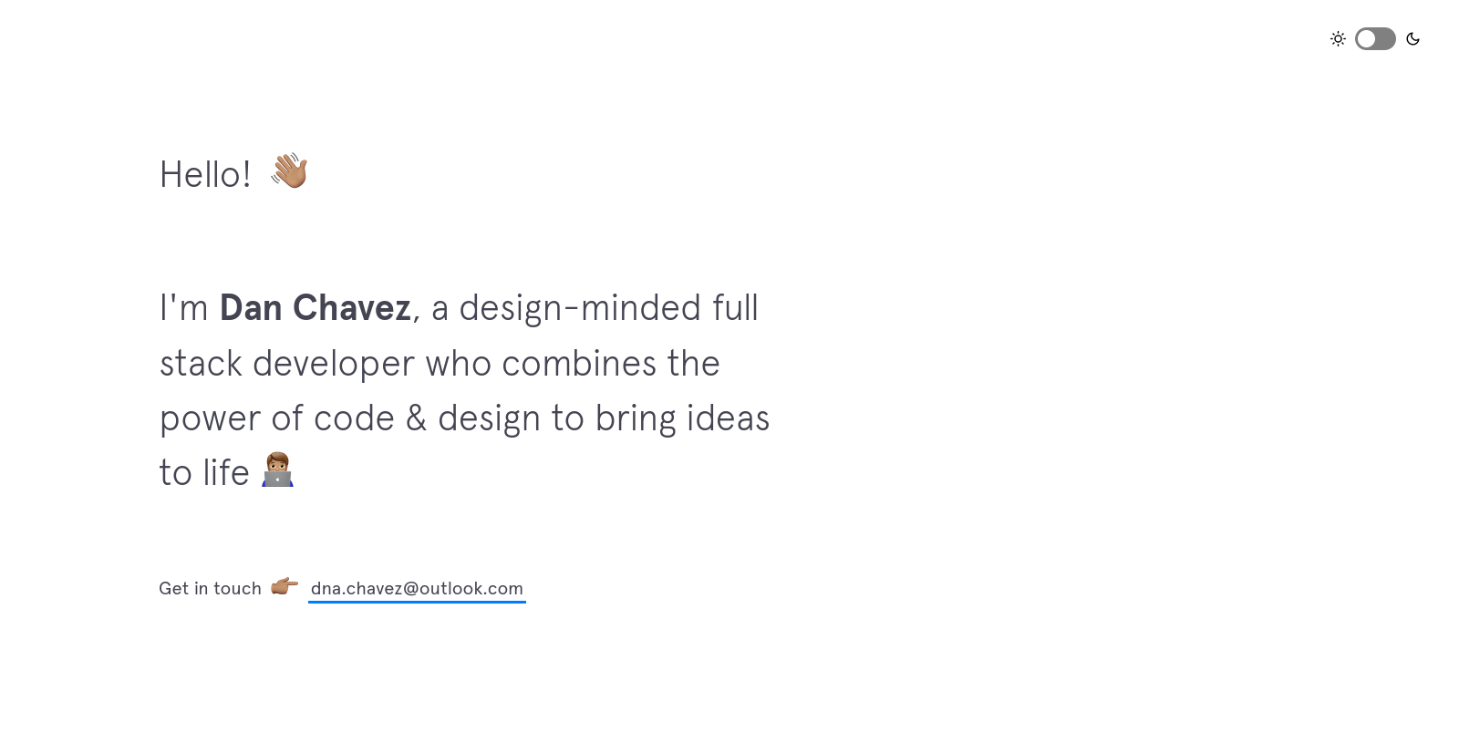 Dan Chavez | Full Stack Developer